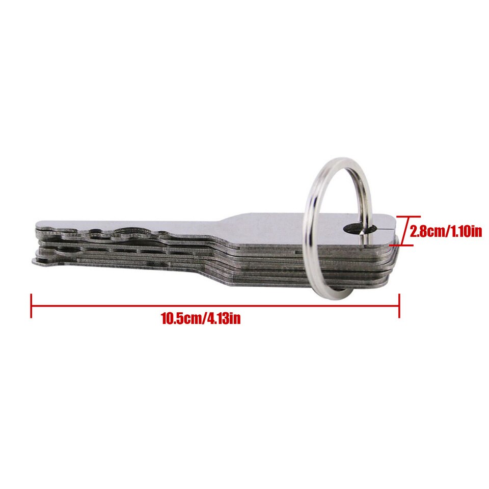 10Pcs/Set Stainless Jiggler And High Quality Keys Dual Sided Car Unlock ...