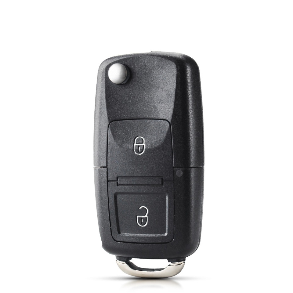 2 Buttons Remote Flip Folding Car Key Shell for VW Volkswagen MK4 Bora ...