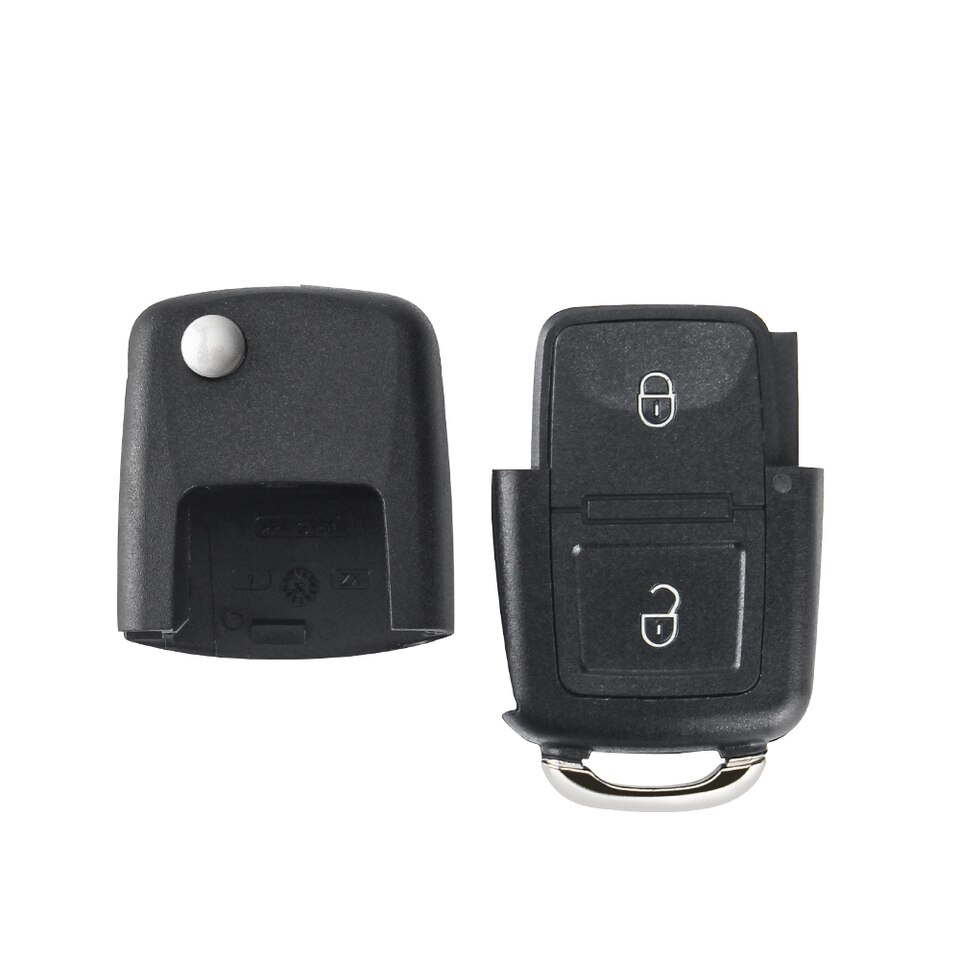 2 Buttons Remote Flip Folding Car Key Shell for VW Volkswagen MK4 Bora ...
