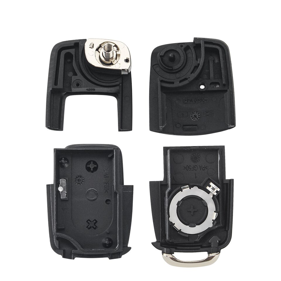 2 Buttons Remote Flip Folding Car Key Shell for VW Volkswagen MK4 Bora ...