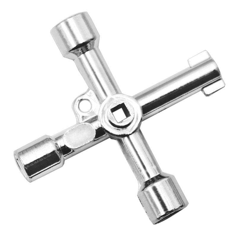 4 Way Universal Cross Triangle Wrench KEY for Train Electrical Elevator ...