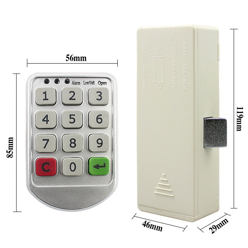 Smart digital password drawer lock cabinet door lock wardrobe lock ...