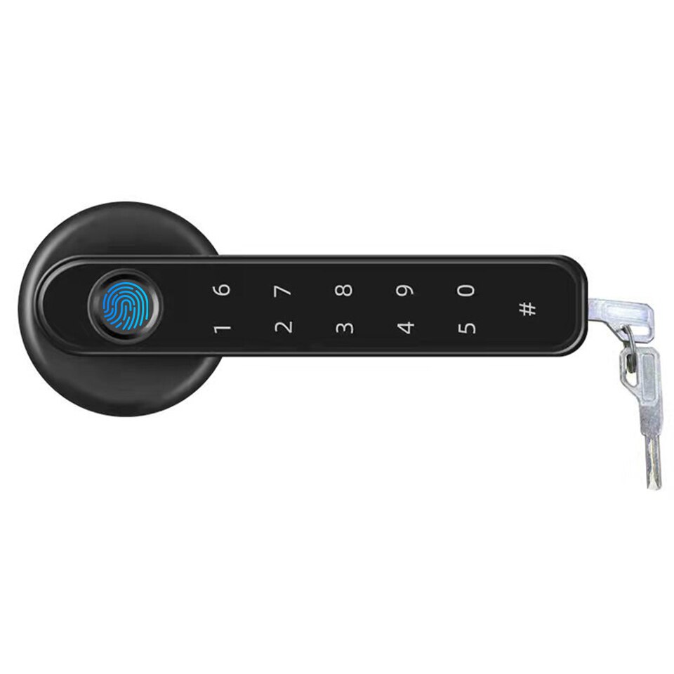 Tuya Fingerprint Smart Lock Bluetooth Keyless Door Handle Electronic ...