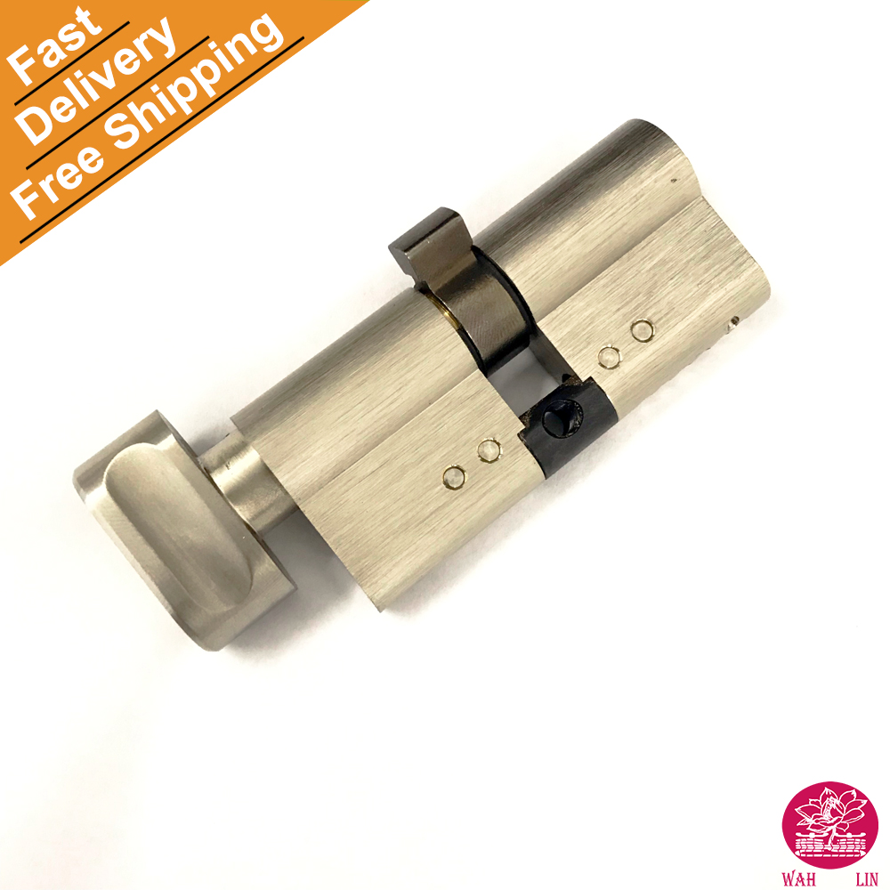 Euro Door Lock Cylinder Core Lock Brass & Nickle Thumb turn Lock ...