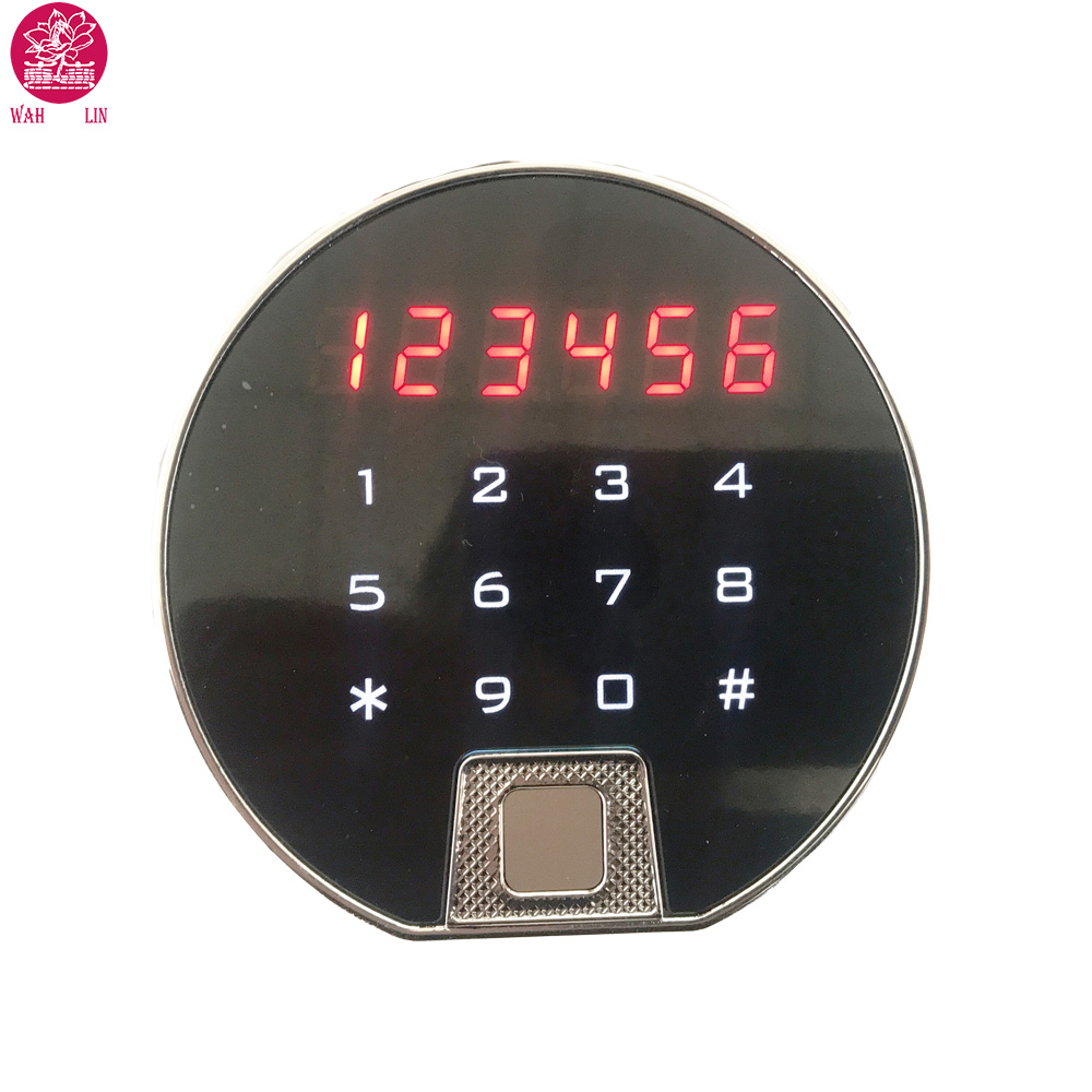 Electronic Lock for Safes with Digital Keypad and Fingerprint Display