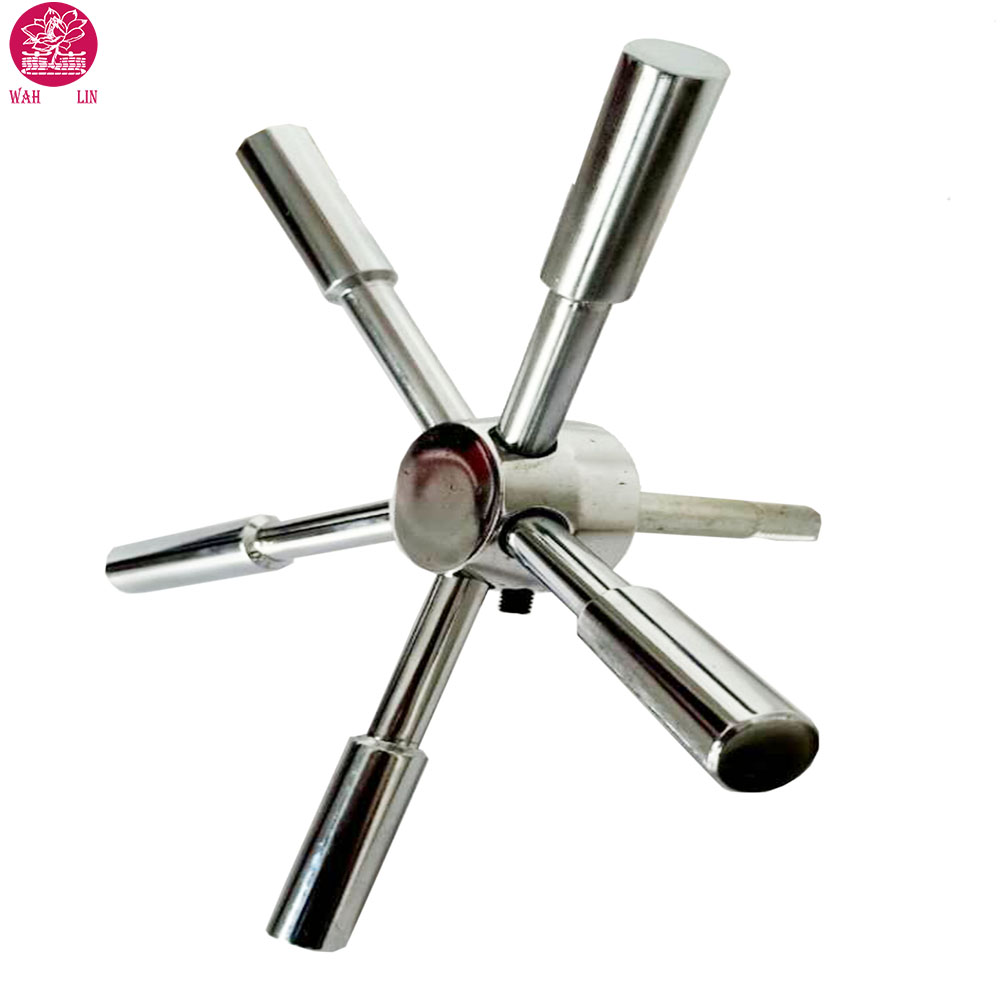 5 Spoke Gun Safe Handle with Chrome Finish / Safe Box Handle, Fireproof ...