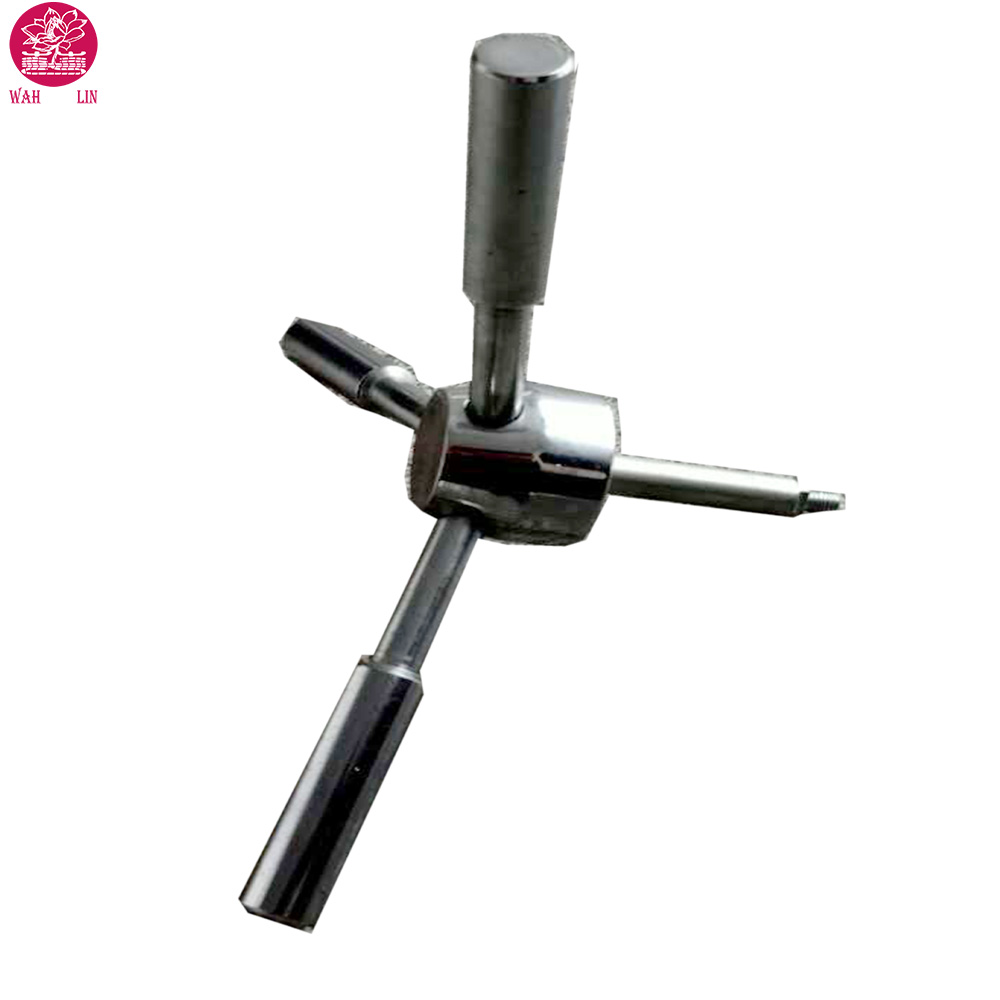 3 Spoke Gun Safe Handle with Chrome Finish / Safe Box Handle, Fireproof ...