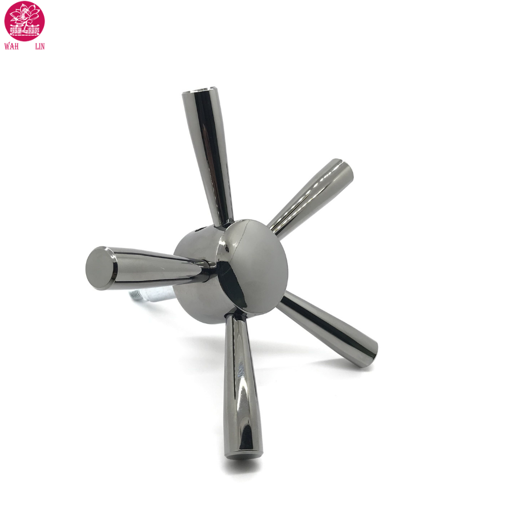 5 Spoke Matt Black Finish Handle for Strong Safes & Vault Doors - WAH ...