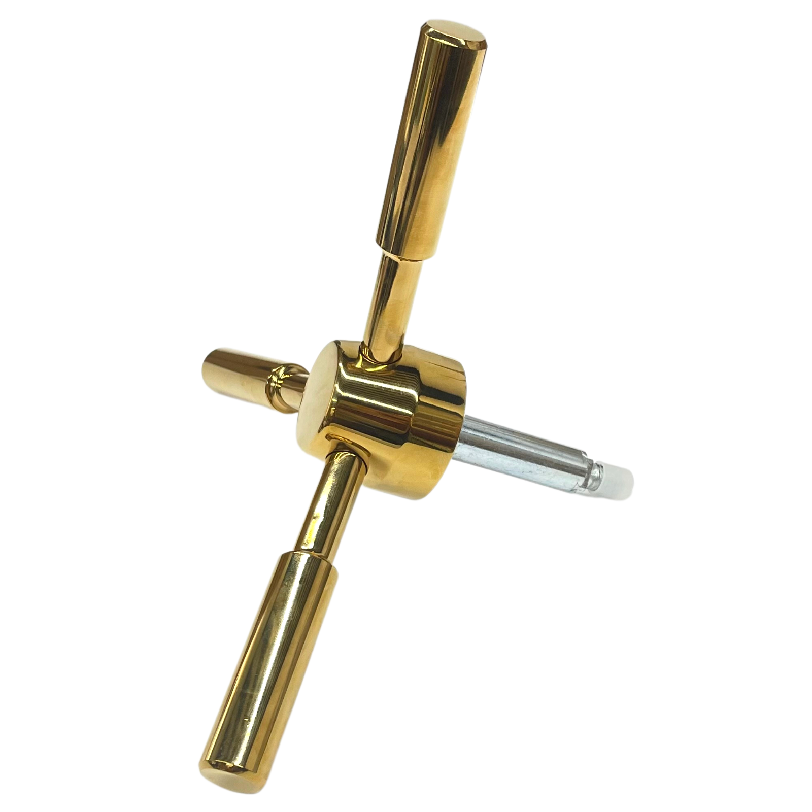 Heavy-Duty and Stylish Gold Round 3 Spoke 105mm Length Gold Safe Handle ...