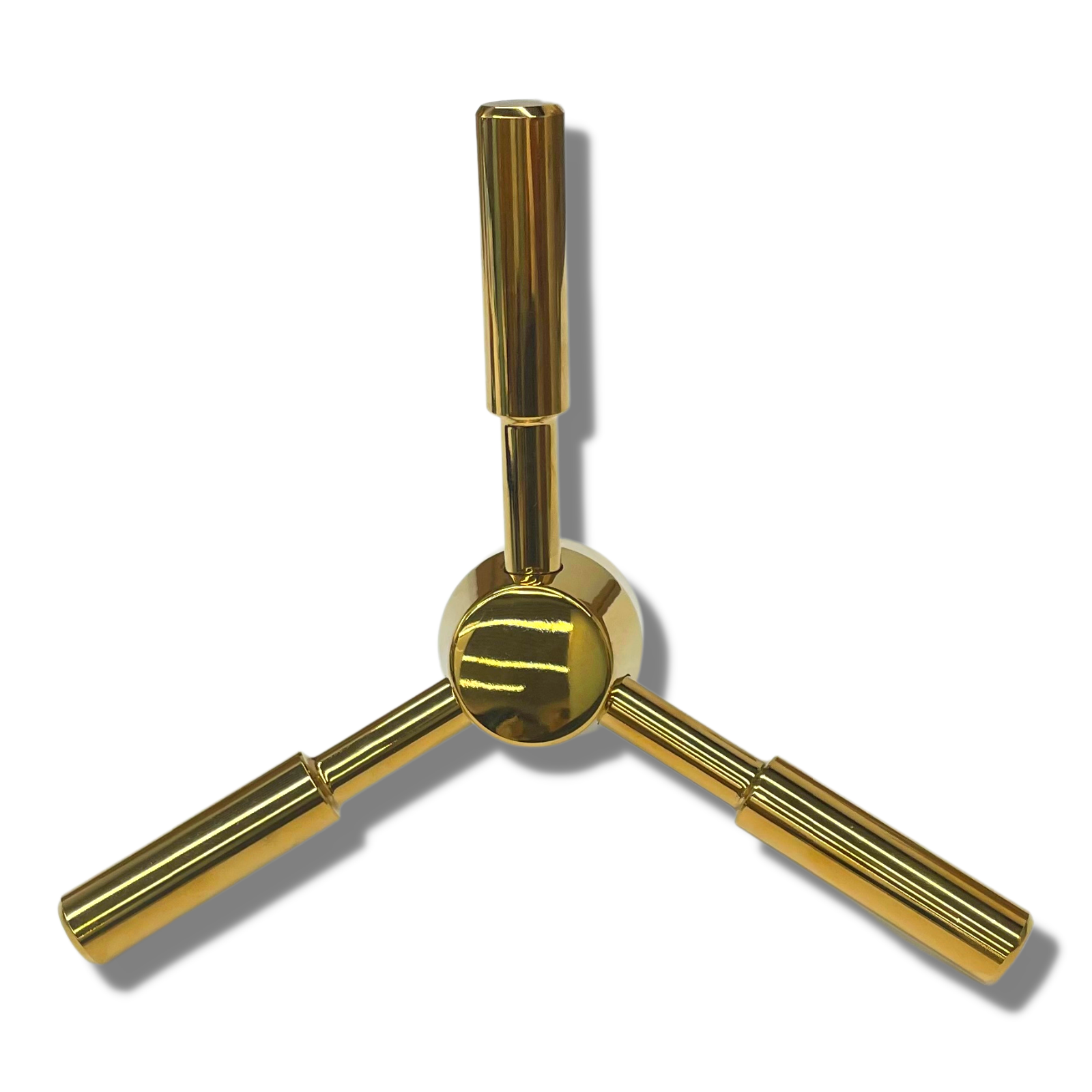 Heavy-Duty and Stylish Gold Round 3 Spoke 105mm Length Gold Safe Handle ...