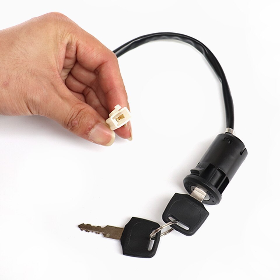 Motorcycle 2 wire Ignition Key Switch with 2 keys Lock, for Electrical ...